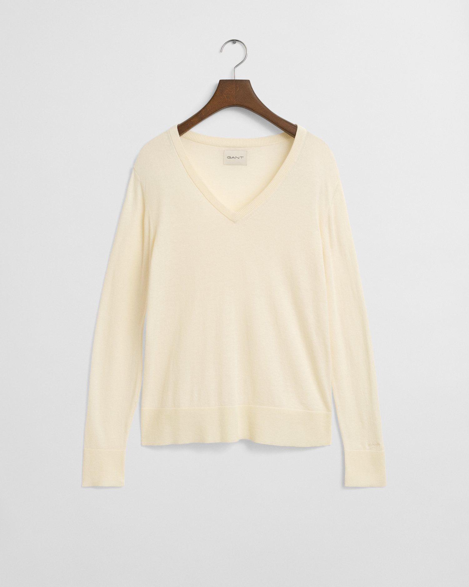 Maglia con scollo a V lavorata a maglia fine - GANT