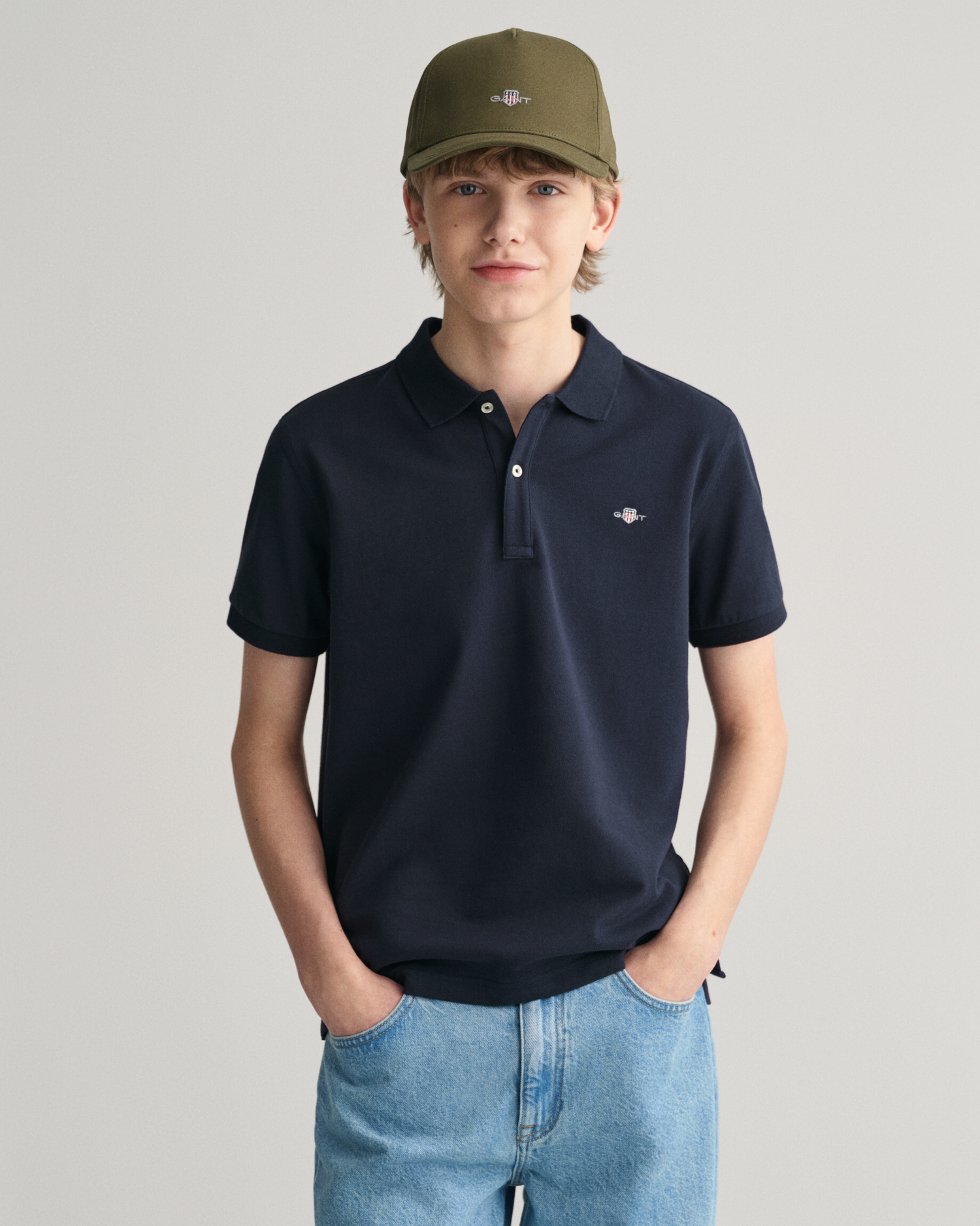 Polo Shield in piqué Teens - GANT